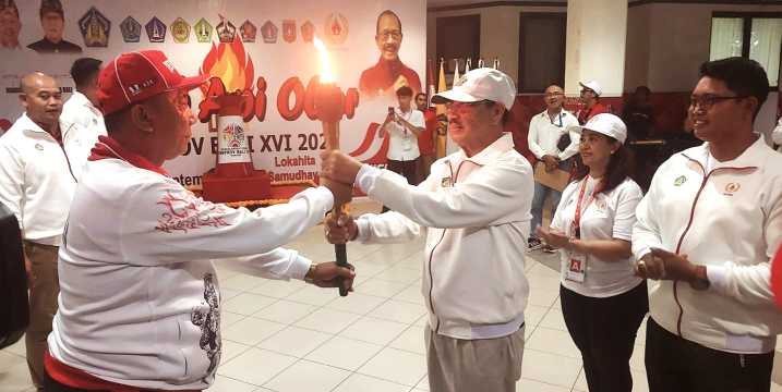 Api Obor Porprov Bali XVI/2025 Bersemayam di KONI Bali - BBO
